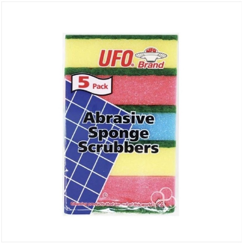 UFO Brand Assorted Scrubber Sponges 5s | Shopee Philippines
