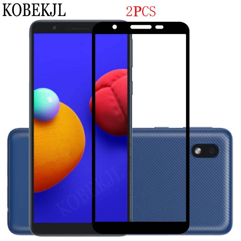2PCS Tempered Glass Samsung A01 Core Full Cover Screen Protector ...