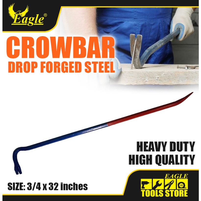 Crow Bar 32 Inches Drop Forged Steel ( Bareta de Cabra ) Eagle ...