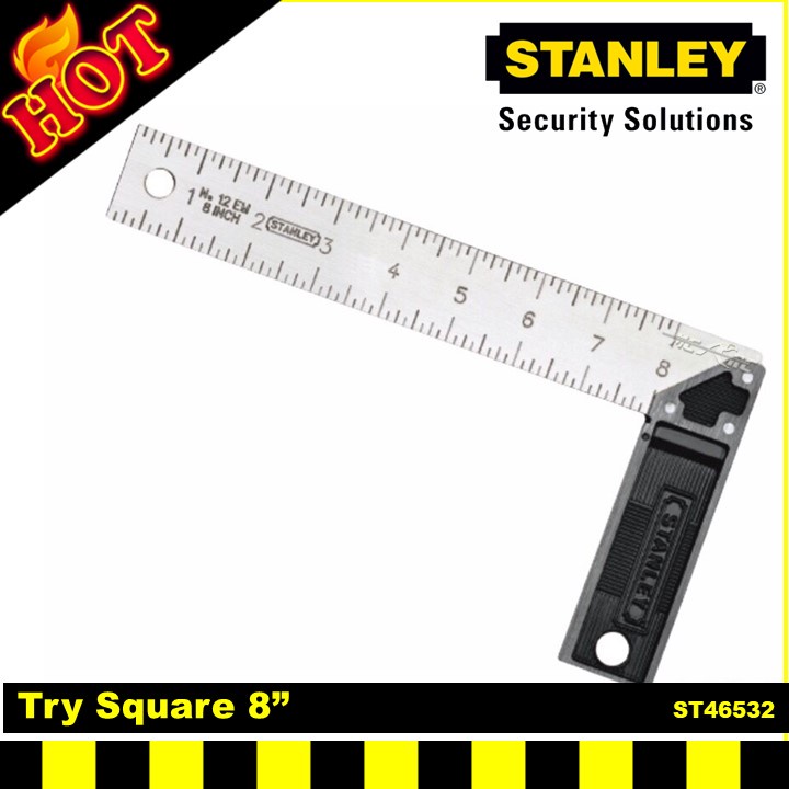 Stanley Try Square 8" ST46532 Original | MC ARC | Authentic | MCARC ...