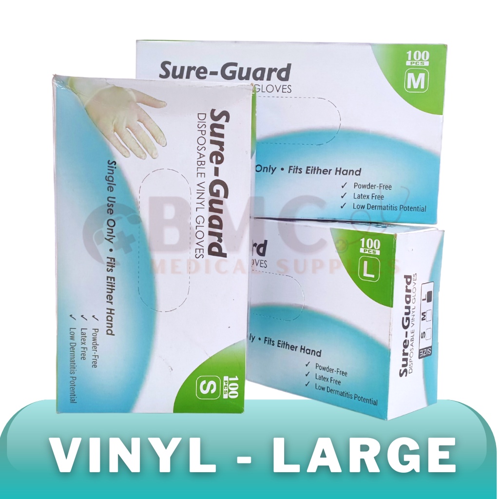 Sure-Guard Vinyl Powder Free Disposable / Examination / Surgical Gloves ...