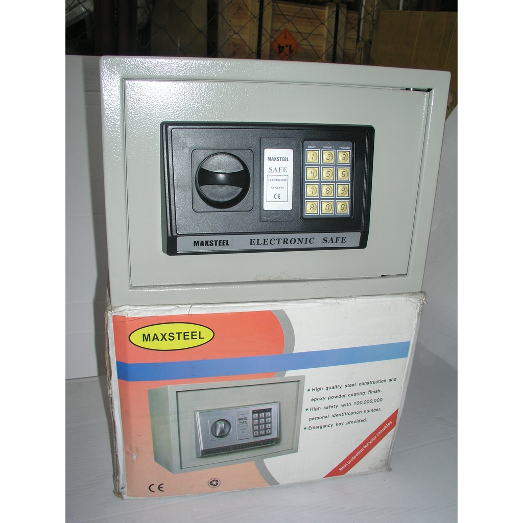 Vistron E-12 Electronic Lock Safe (Gray) | Shopee Philippines
