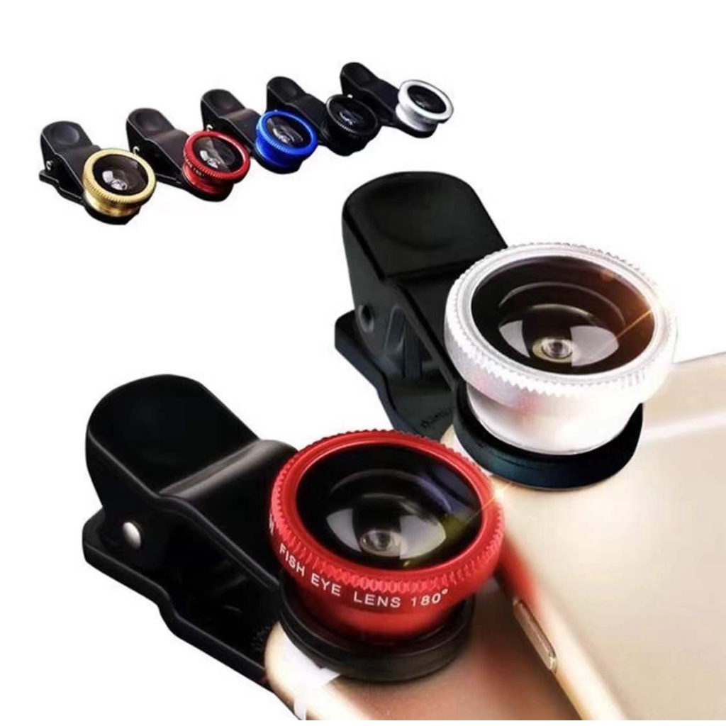 100% Original Smilee 3in1 Macro/Fish-eye/Wide Universal Clip Lens ...