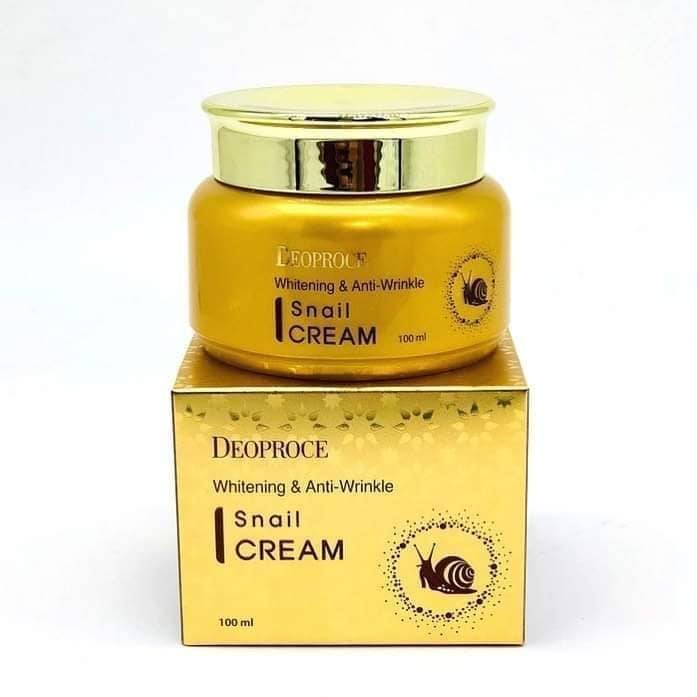 DEOPROCE Whitening & Anti Wrinkle Snail Cream 100ml | Shopee Philippines