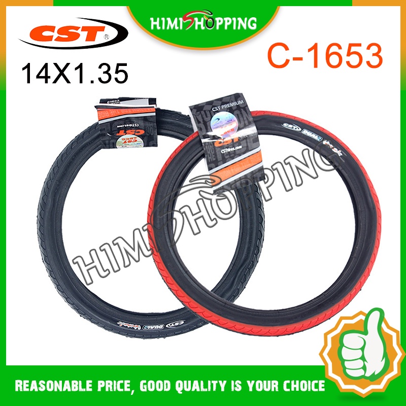 1PC CST Tires14 inch small wheel diameter inner and outer tires 14X1.35 ...