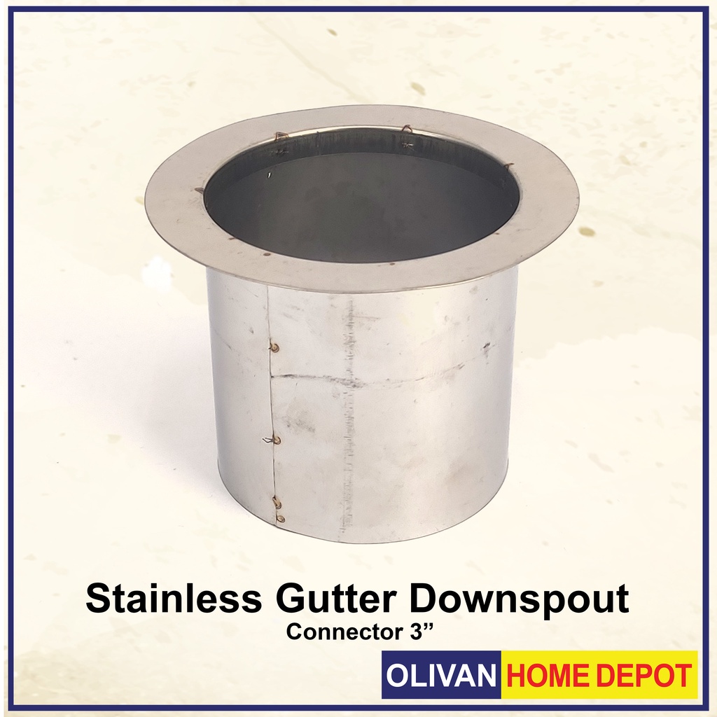 Stainless Steel Gutter Downspout Connector 3" and Gutter Strainer Roof ...