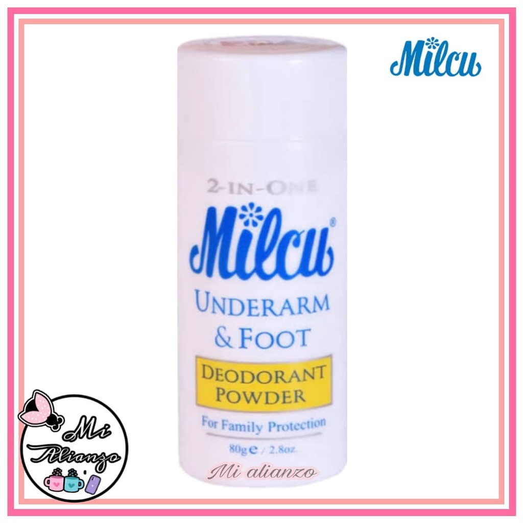 Milcu Underarm & Foor Deodorant Powder 40g, 80g | Milcu Puff | Milcu ...