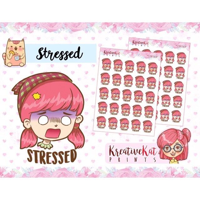 Stressed Mood Planner Sticker | Shopee Philippines