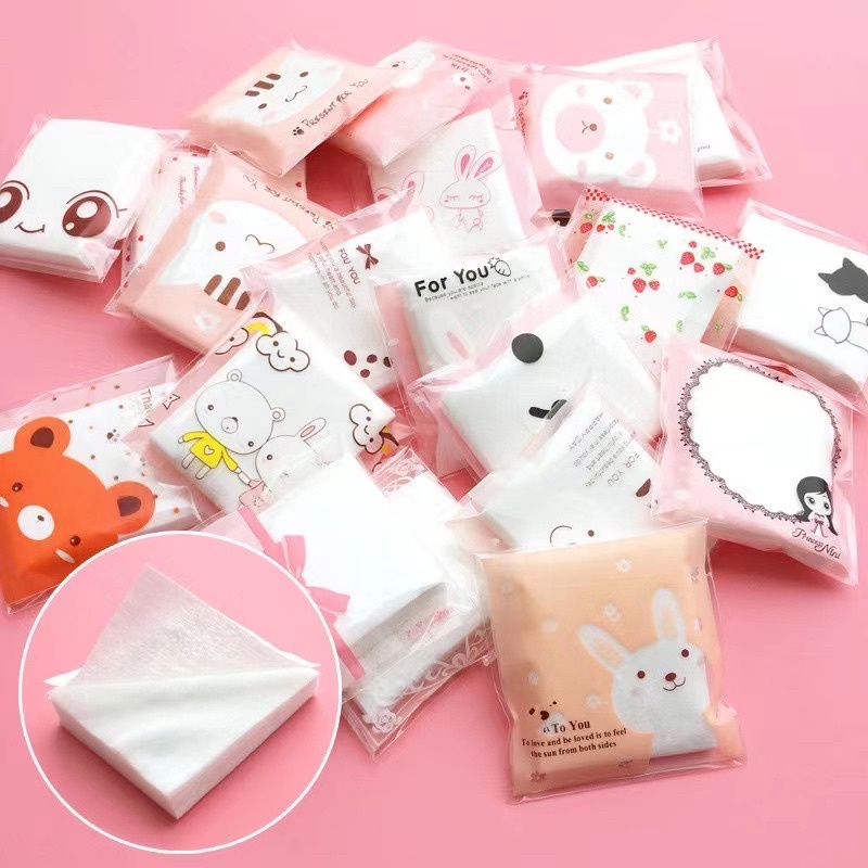 40pcs per pack square facial dry cotton pads multi purpose use facial ...