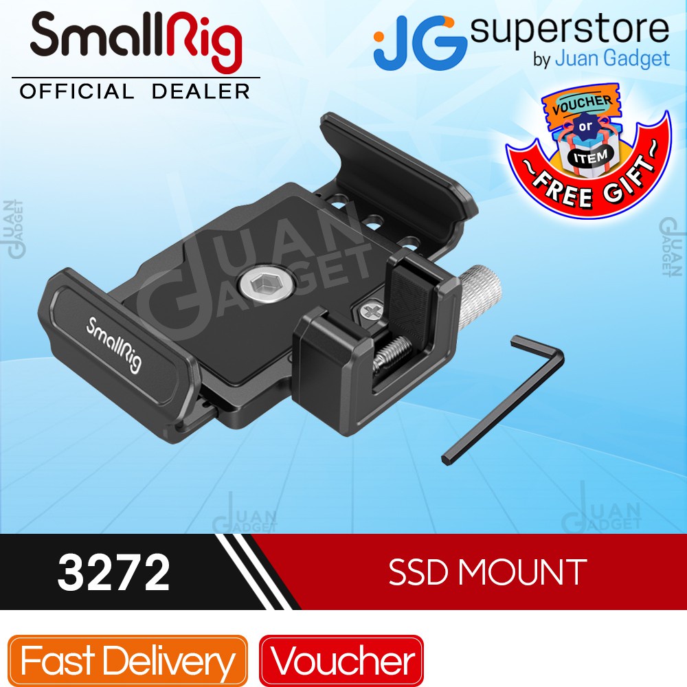 SmallRig SSD Mount Holder for Blackmagic Camera Cage Samsung T5 / T7 ...