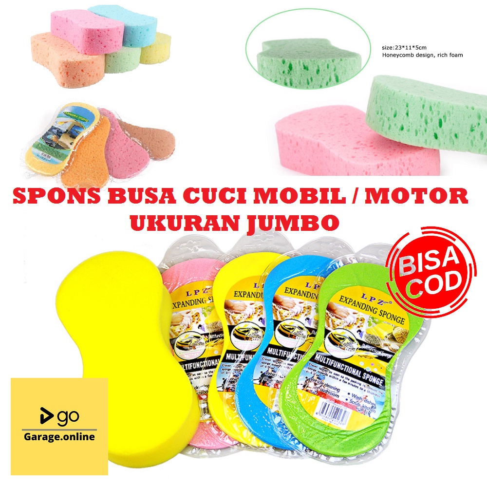 Sponge / SPONS FOAM Washing Car MOTOR Size JUMBO Big Truck, Bathroom ...