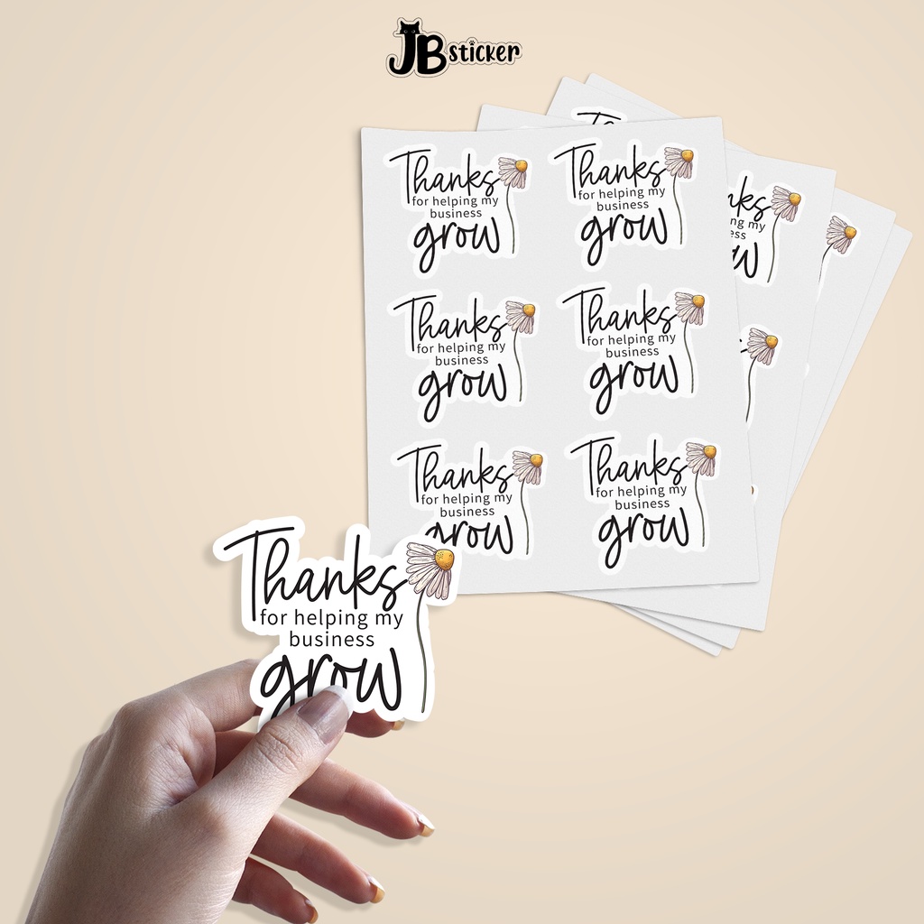 50pcs Thank you business Sticker Label 2inch, Packaging Labels, Product ...