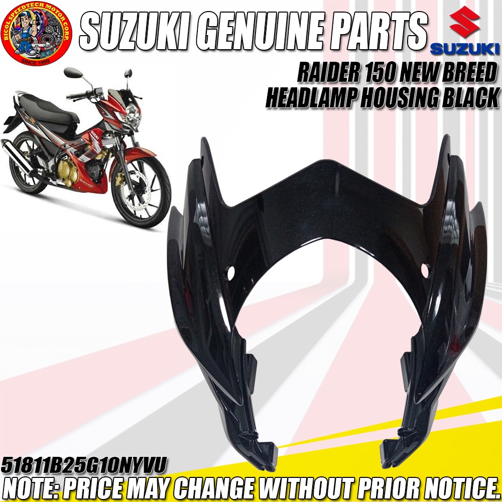 RAIDER 150 NEW BREED HEADLAMP HOUSING T. BLACK (SGP) (GENUINE: 51811 ...