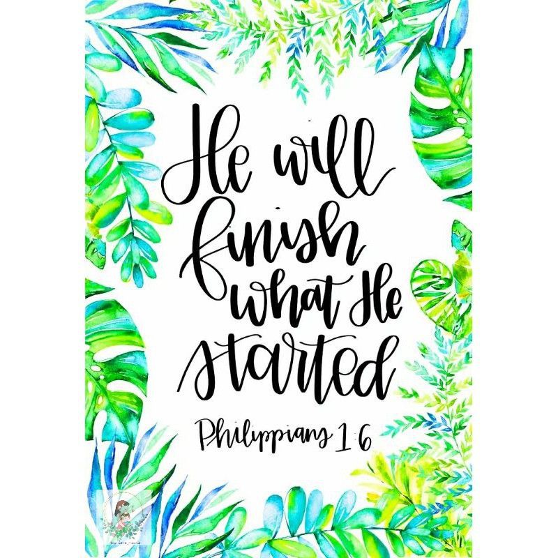 BIBLE VERSES TROPICAL THEME WALL DECOR A4 SIZE LAMINATED BATCH 2 ...