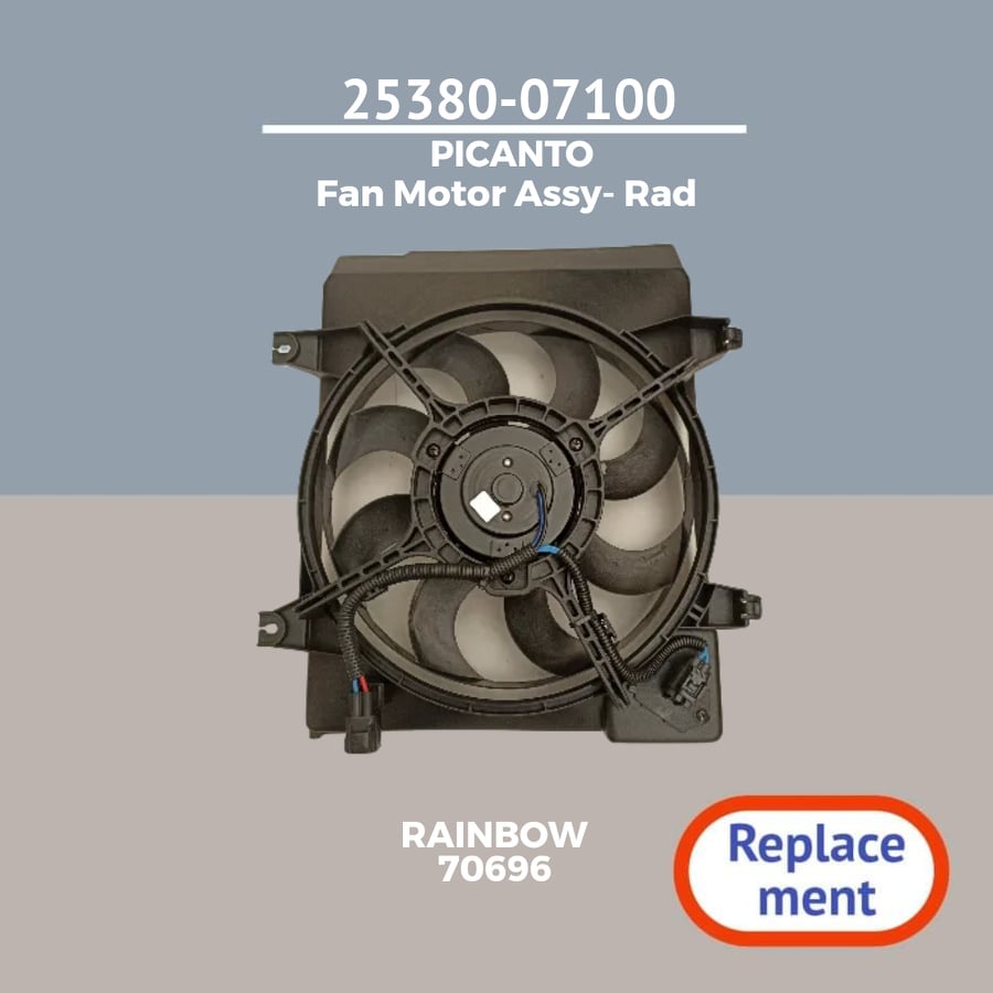Fan Motor Assy-Rad. for KIA Picanto [Replacement] Part#; 25380-07100 ...