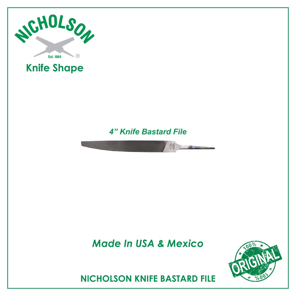 Nicholson Knife Chainsaw File Saw Tools Shape Kikil 4", 6", 8" Made In ...