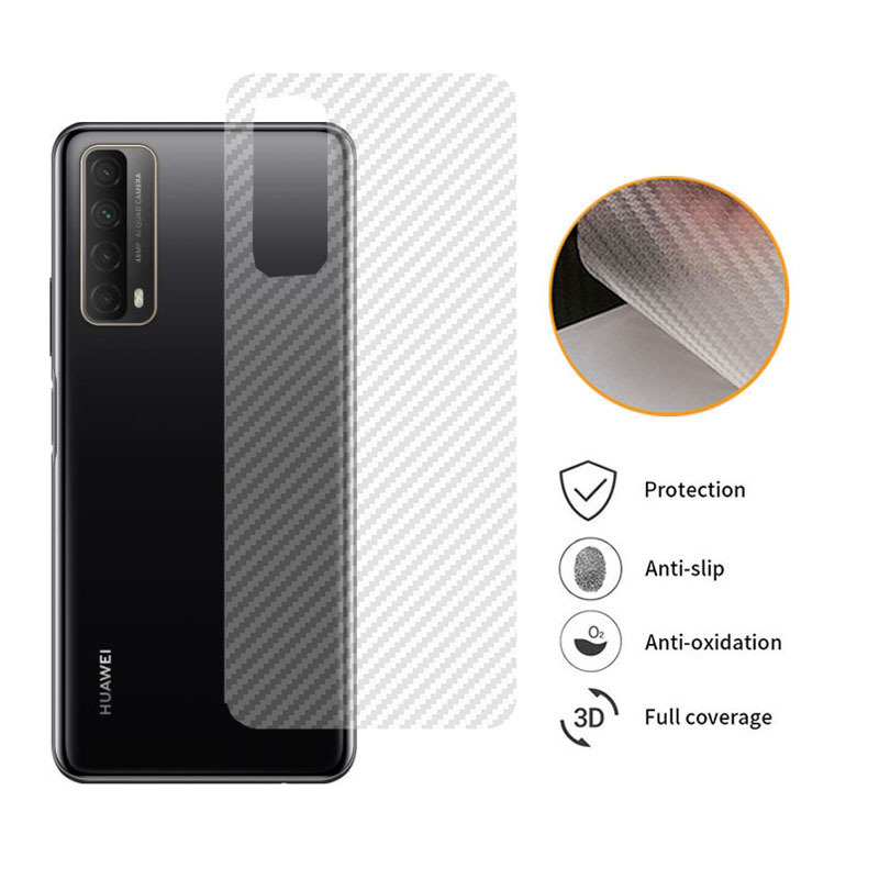 Huawei Y7A Y6s Y8s Y9s Y5p Y6p Y7p Y8p Carbon Fiber Protective Back ...