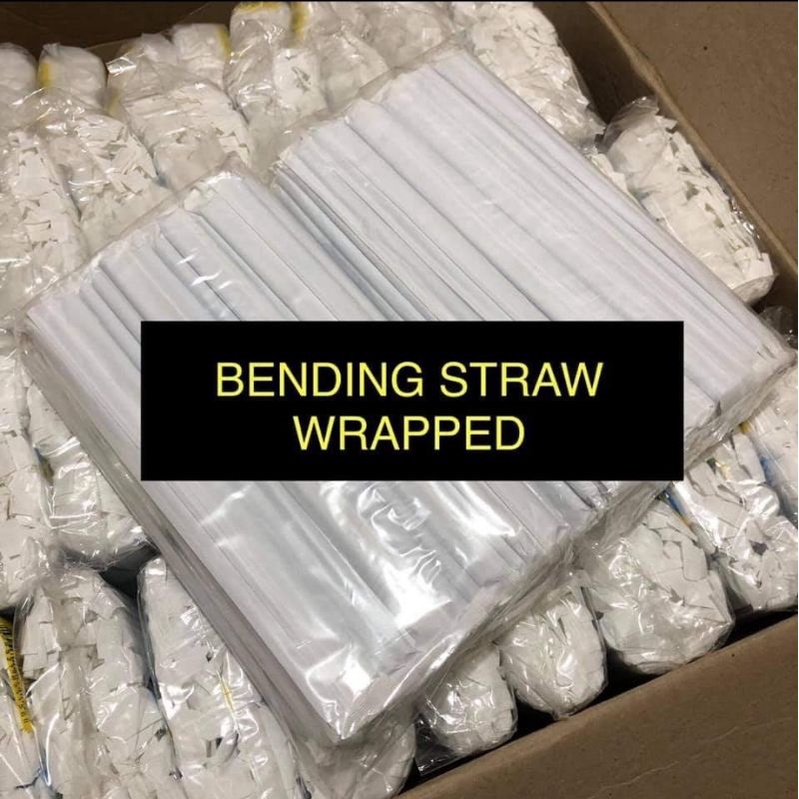 BENDING STRAW 100 PIECES PER PACK | Shopee Philippines