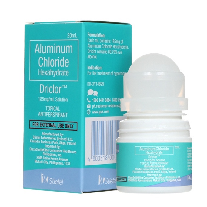 Antiperspirant Roll On (Effective) Reduce Excessive Sweating by Driclor ...