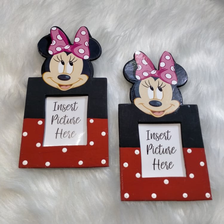 10 PCS. Minnie mouse photo frame ref magnet | Shopee Philippines