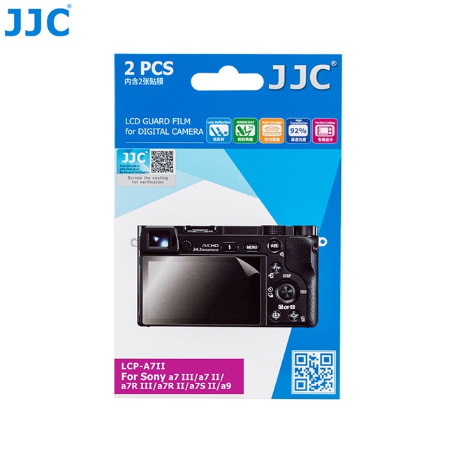 JJC Soft PET Camera Screen Protector LCD Guard Film for Sony ZV-1 A7C A7M3 A7M2 A7S3 A7S2 A7R4 ...