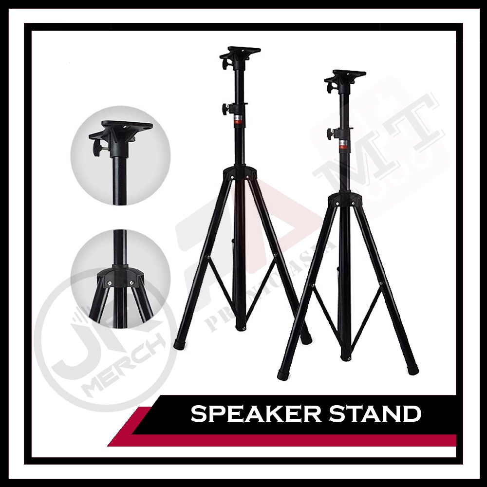2pcs (SPS-502) Speaker Stand Tripod Adjustable Length 1.8meters Max Height w/ Plate | Shopee ...