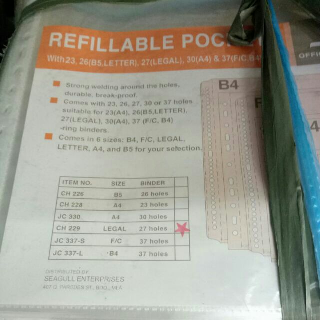 Seagull Clearbook Refill - Long by 100's | Shopee Philippines