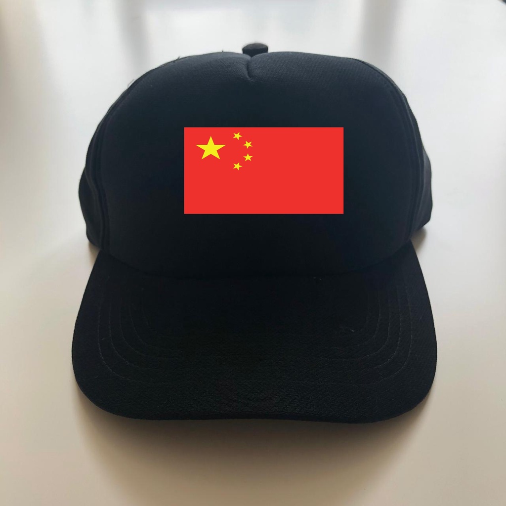 Premium velcro baseball cap with Chinese flag design | Shopee Philippines