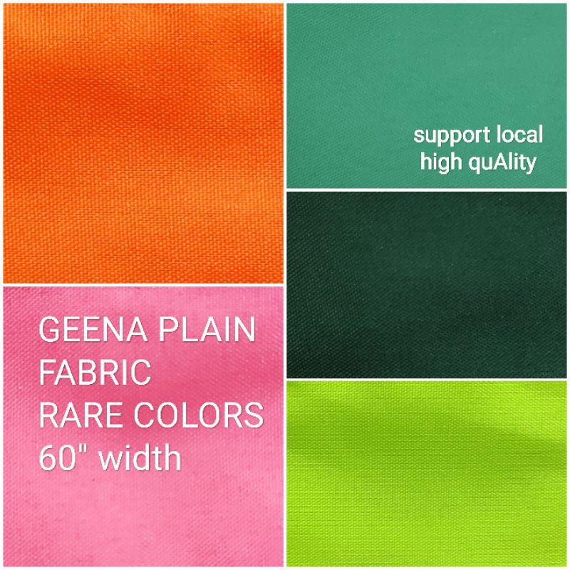 Geena Silk Fabric 60" Width Cloth Pongee Gina Per Yard | Shopee Philippines