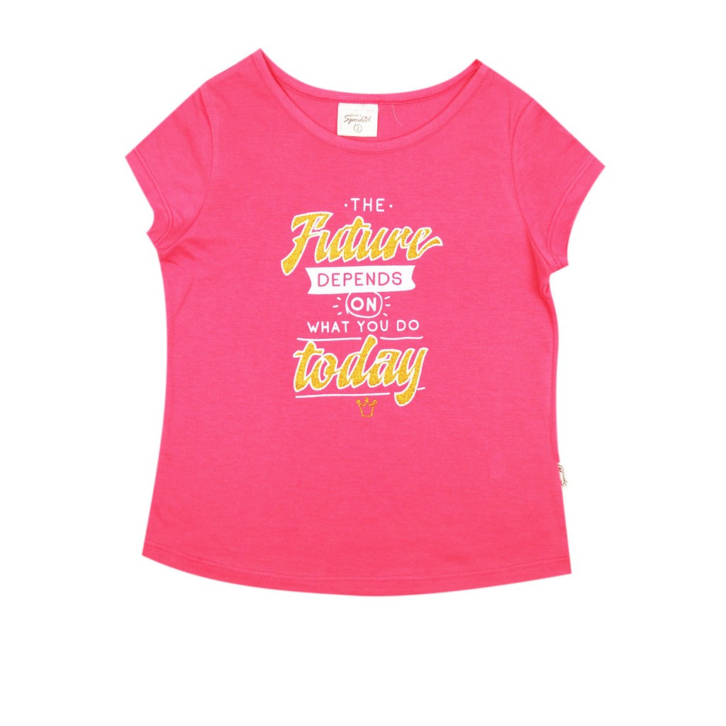 Live To Be Spoiled Lotus Pink Printed Cotton Blouse For Kids Girls (BL ...