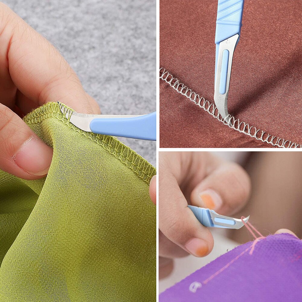 4Pcs Sewing Seam Rippers Plastic Handle Seam Stitch Ripper Unpicker ...