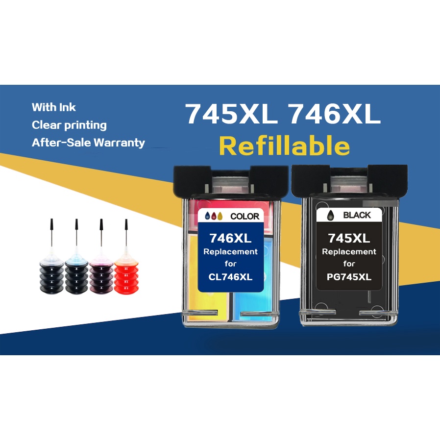 compatible for Canon PG 745 CL 746 ink PG745XL CL746XL ink cartridge ...