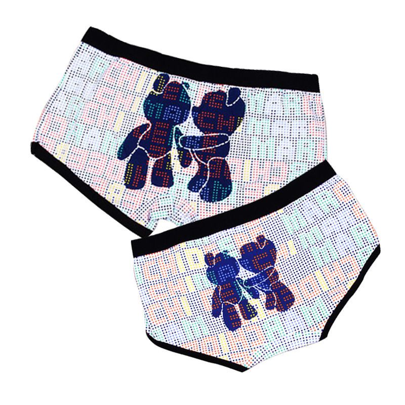 Cartoon Couple Underwear Cute Doraemon Men's Boxer Pure Cotton Young ...