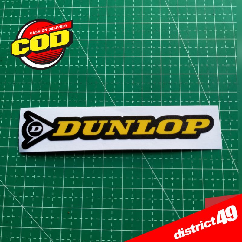 Waterproof Laminate Print and Cut Sticker - DUNLOP Sticker - Car ...