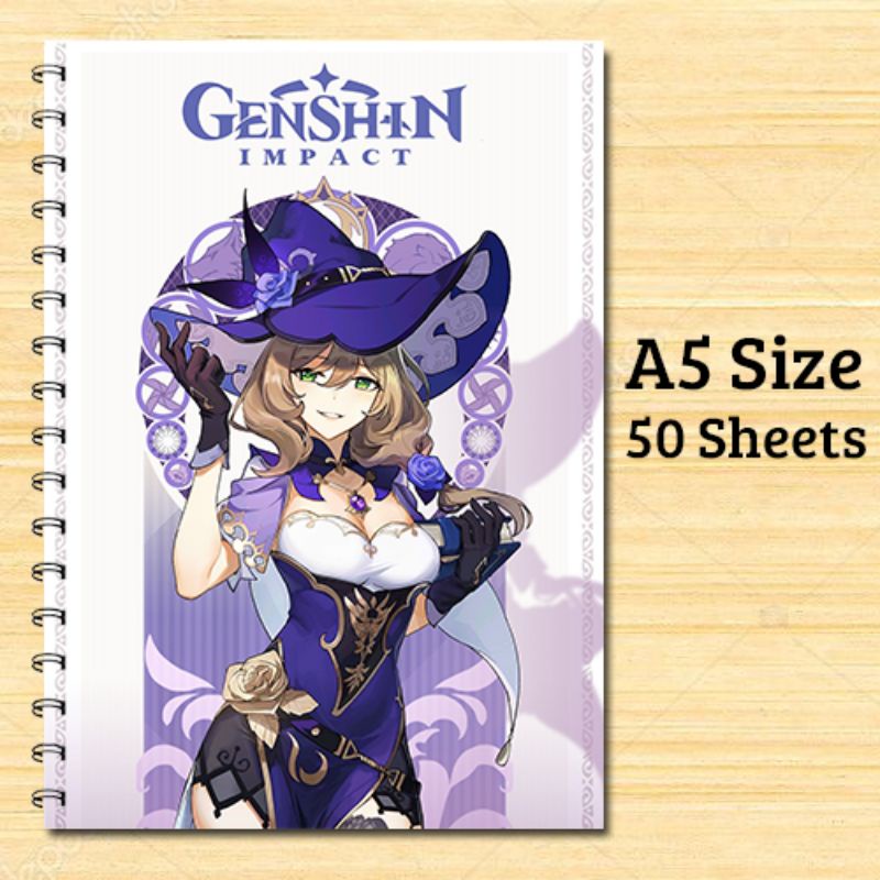 A5 Size Genshin Impact Notebook Electro Element Genshin Notebook ...