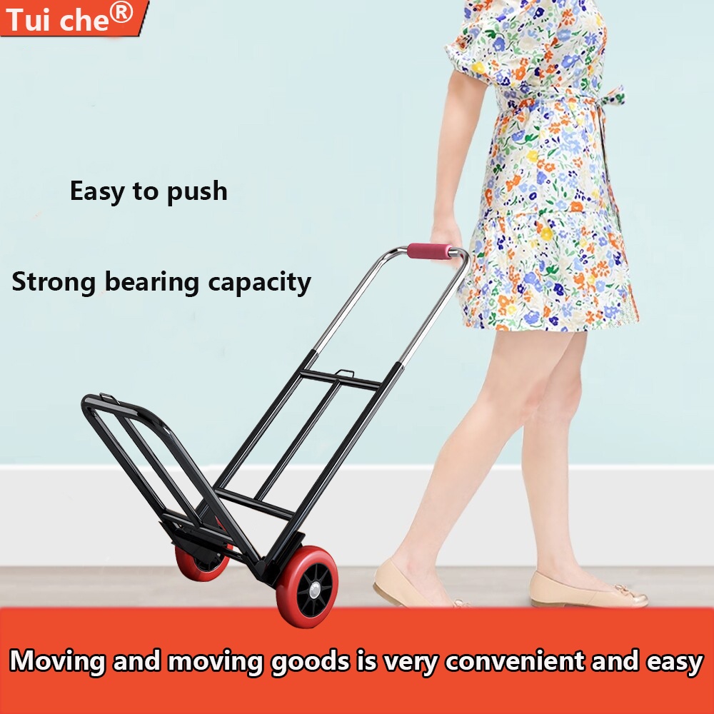 TROLLEY BLACK Multifunction Foldable Grocery Trolley Grocery Cart fold ...