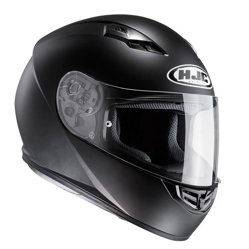 HJC CS-15 FULL FACE SINGLE VISOR MONO COLORS (SEMI FLAT BLACK/MATT ...