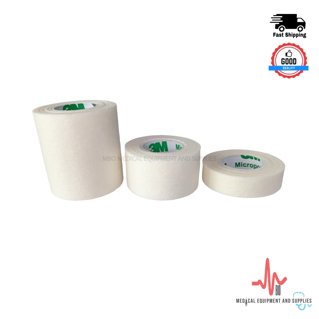 3M Micropore Tape 1"x10yds / 1/2"x10yds / 2"x10yds - 1PC | Shopee ...