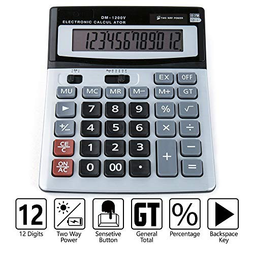 JH DM-1200V BIG Display 12-DIGIT Electronic Calculator | Shopee Philippines