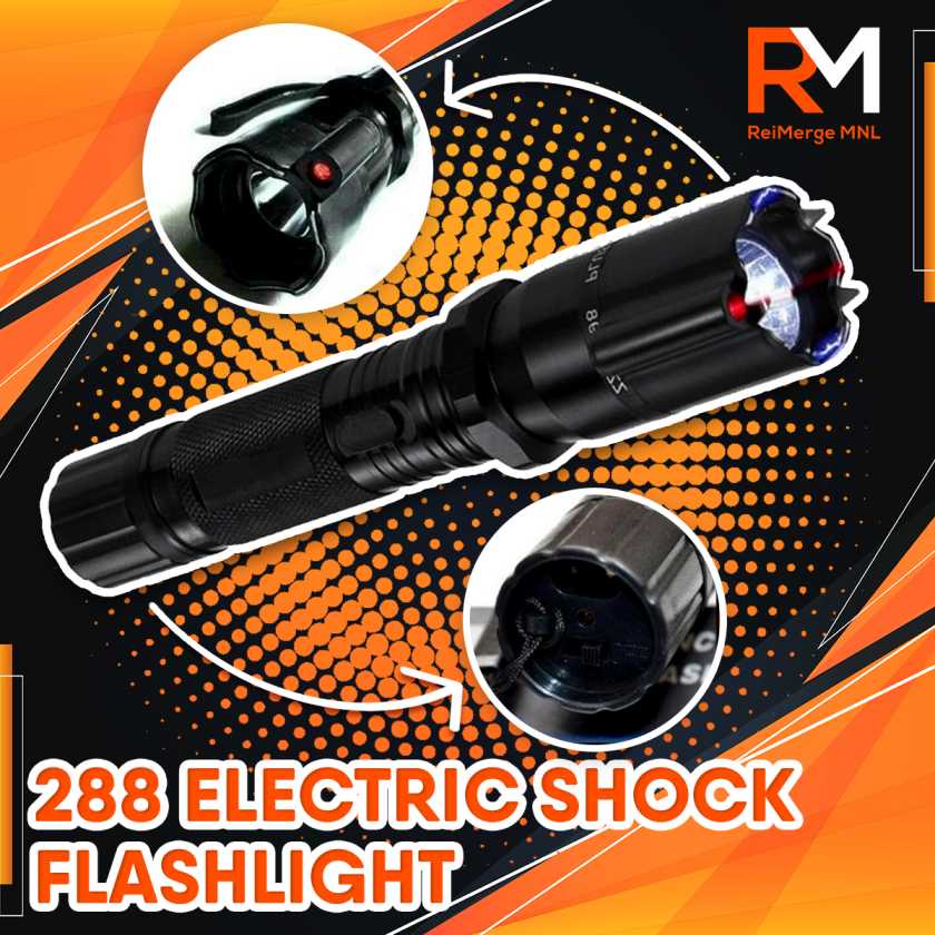 2 In 1 Flashlight Safe Shoxxck Emergency Lightning Rechargeable Light ...