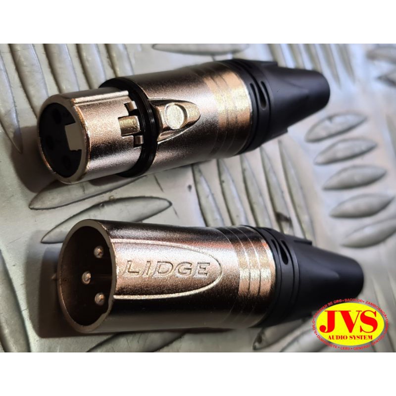 Lidge Male and Female XLR Connectors (PAIR) | Shopee Philippines