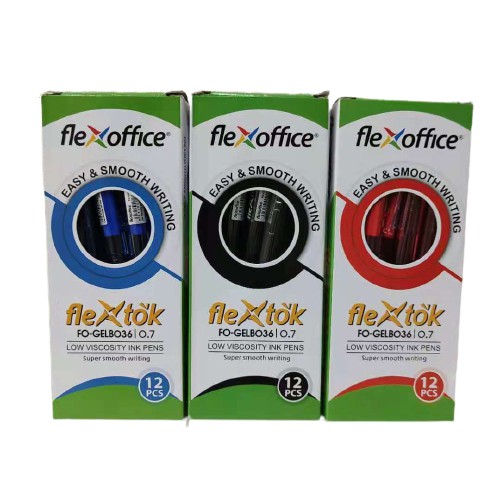 Flexoffice [Flextok] 0.5/0.7 12pcs ball pen | Shopee Philippines