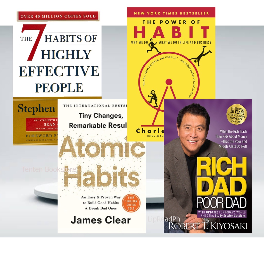 Onhand Atomic Habits Power Of Habit Rich Dad Poor Dad And 7 Habits Of