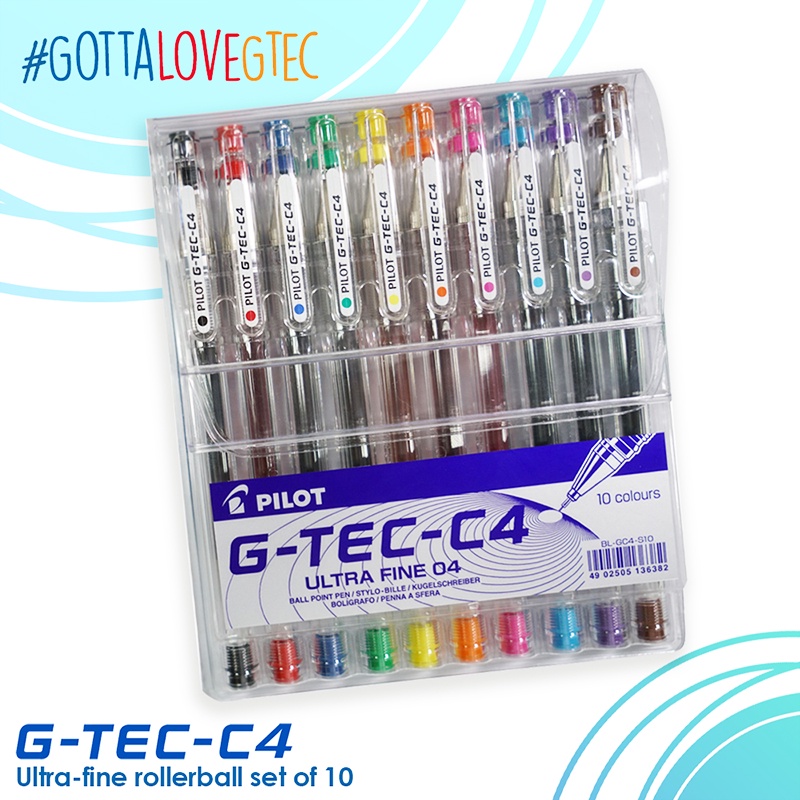 Pilot g-tec (gtec) set c4 10s ultra fine 04 | Shopee Philippines