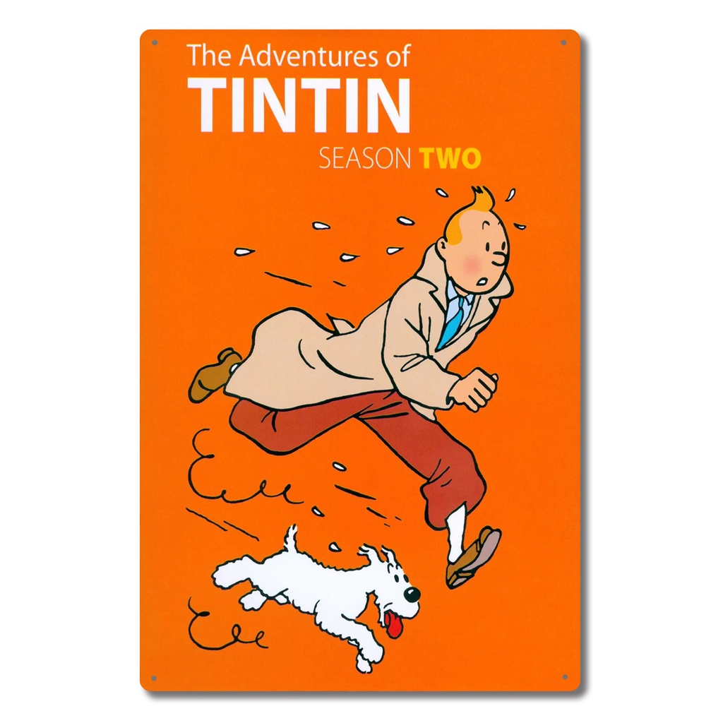 comic the adventures of tintin poster Cartoon Classic Vintage Club ...