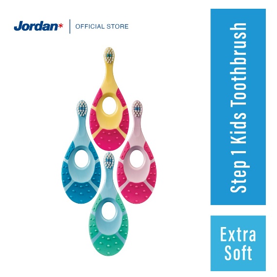 JORDAN Step 1 Kids Toothbrush (for 0-2 yo) 1PC - Assorted | Shopee ...