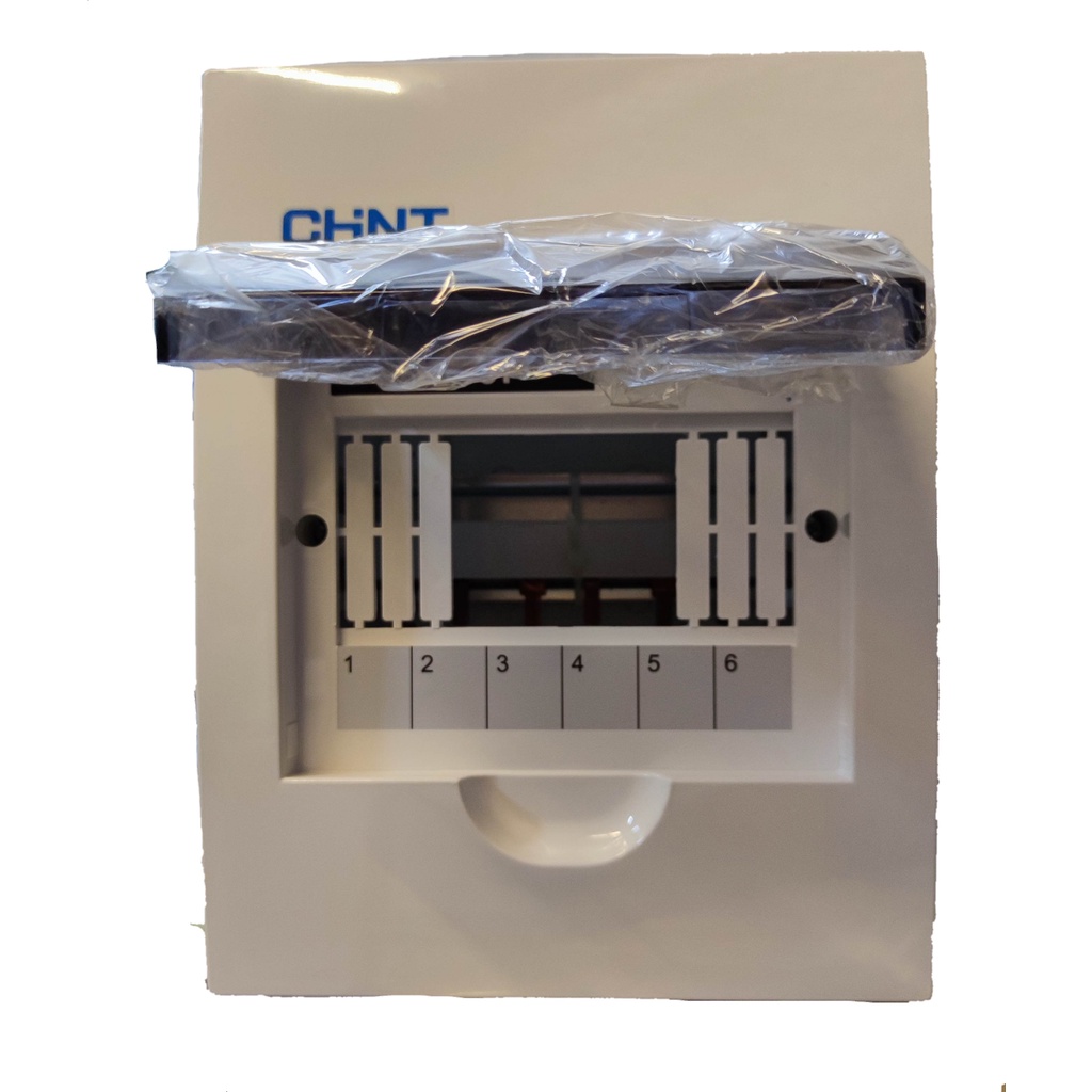 6 Ways Distribution Box With Busbar Chint 6 Ways Panel Board With