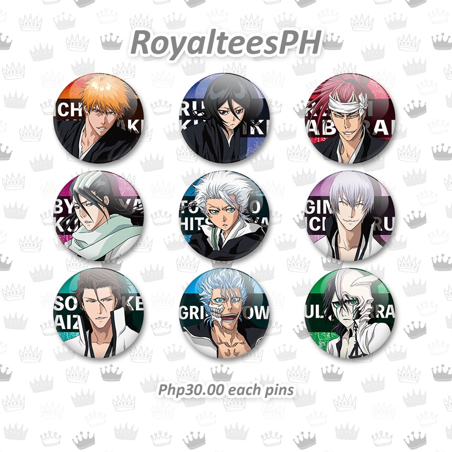 Bleach Fan-made Anime Button Pins | Shopee Philippines