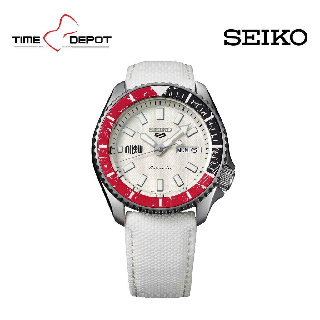Seiko 5 Sports SRPF19K1 Limited Edition Street Fighter Ryu Leather ...