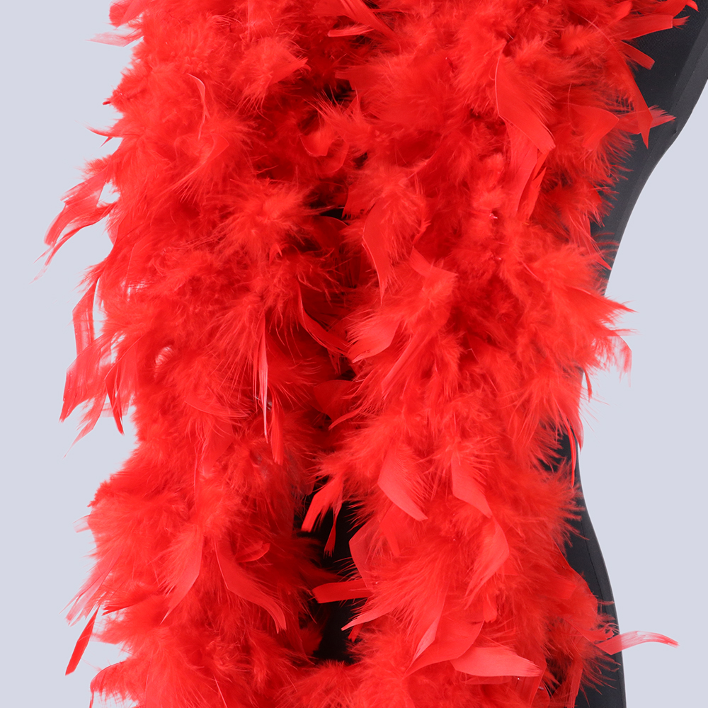 60 Gram Red Turkey Marabou Feather Boas Trim Scarf 2 meter Feathers ...